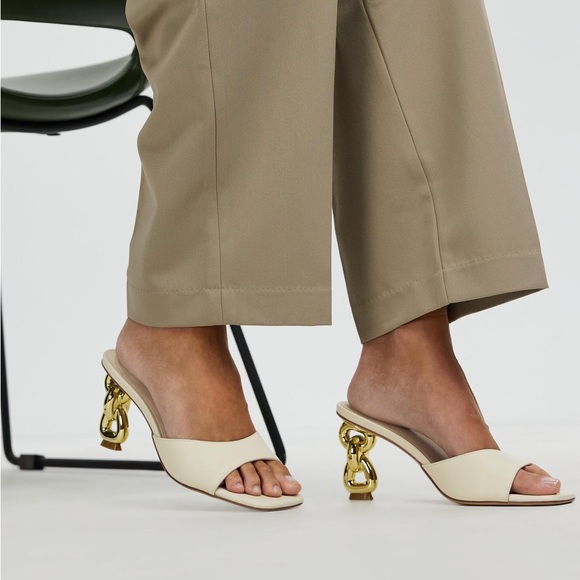 Sol Sana | Shoes | Sol Sana Chain Mule Heels Off White | Poshmark